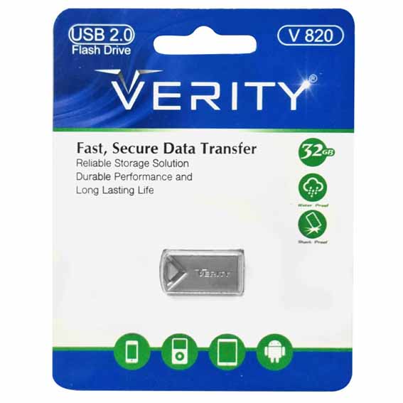 فلش مموری وریتی مدل V820 ظرفیت 32 گیگابایت - دیلم شاپ