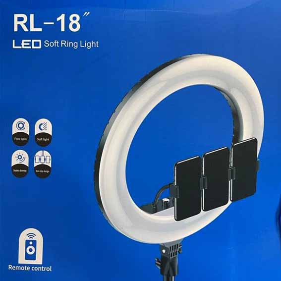 رینگ لایت مدل RL-18(اورجينال)(فروش عمده و تک) - دیلم شاپ