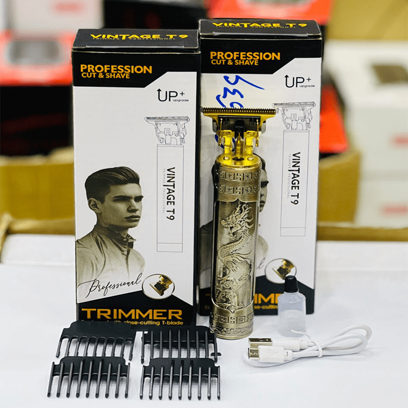 ریش تراش و خط زن سلطنتی طرح وینتیج (فروش بصورت عمده و تک-اصلی)Vintage T9 - دیلم شاپ