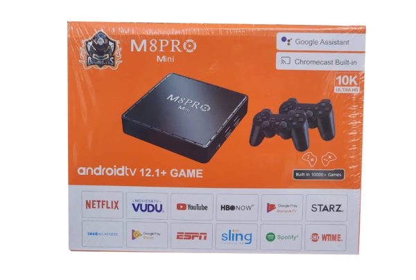 کنسول بازی و اندروید باکس مدل Retro video game M8 pro mini Wierless 2.4G HD Arcade(فروش عمده و ...