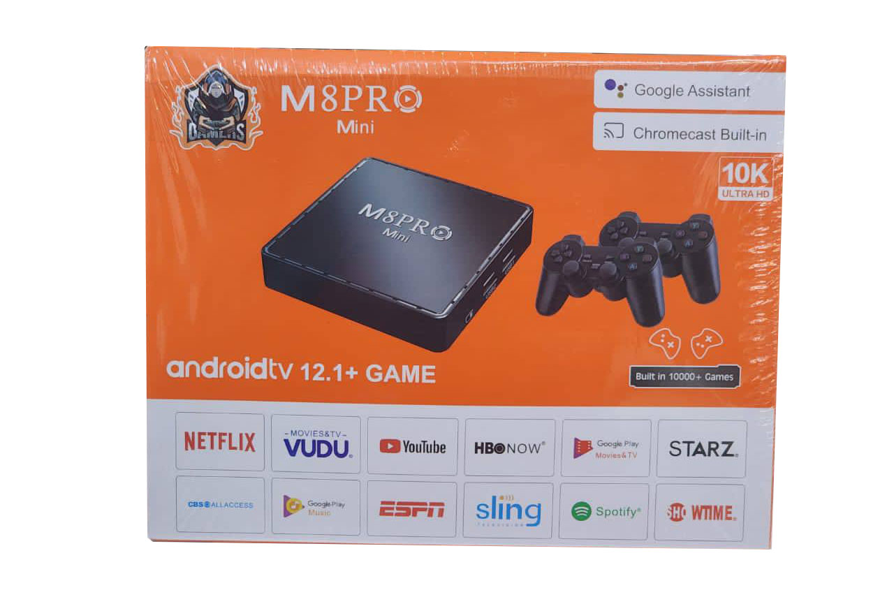 کنسول بازی و اندروید باکس مدل Retro video game M8 pro mini Wierless 2.4G HD Arcade(فروش عمده و ...