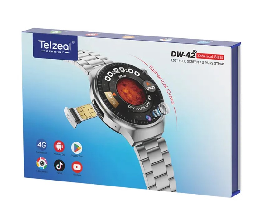 ساعت سیم کارت خور و دوربین دار telzeal مدل DW42 (فروش عمده و تک) - دیلم شاپ