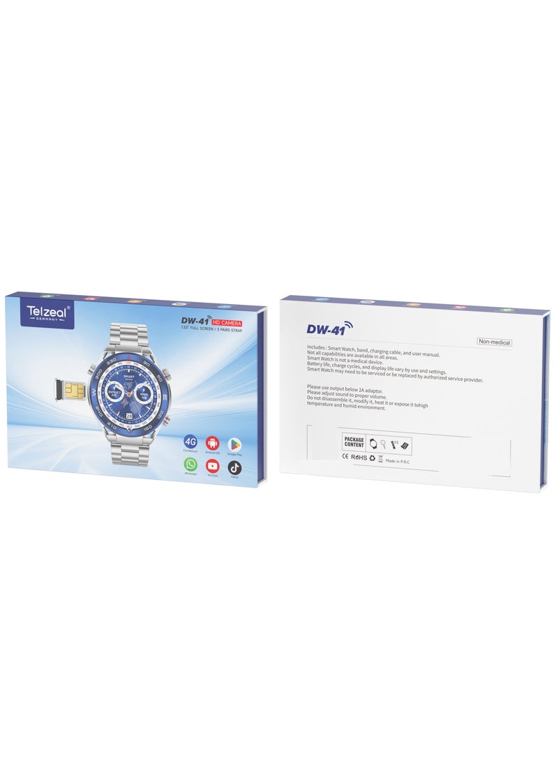 ساعت سیم کارت خور و دوربین دار telzeal مدل DW41 (فروش عمده و تک) - دیلم شاپ