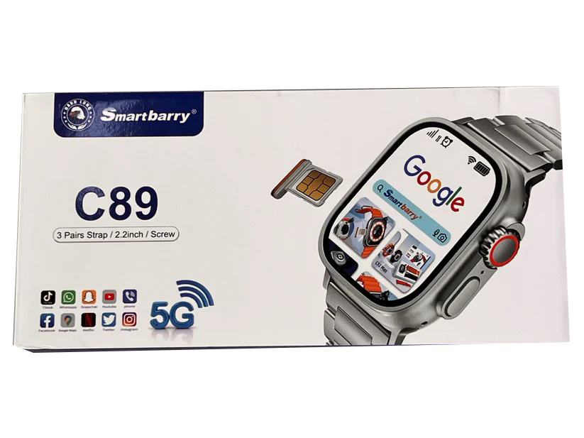 ساعت هوشمند سیم کارت خور مدل C89 ULTRA Smartberry 5G (فروش عمده و تک ...