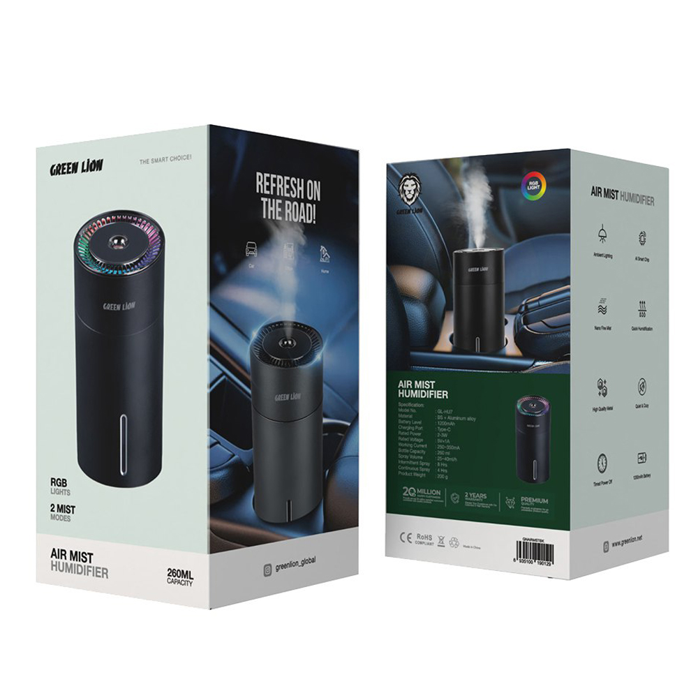خوشبو کننده و مرطوب کننده خودرو گرین لاین 260 میل Air Mist Humidifier ...
