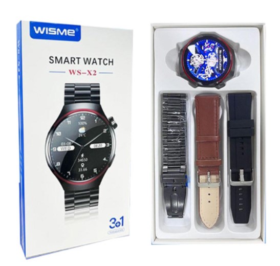 ساعت هوشمند صفحه گرد WISME مدل WS-X2 (فروش عمده و تک) - دیلم شاپ