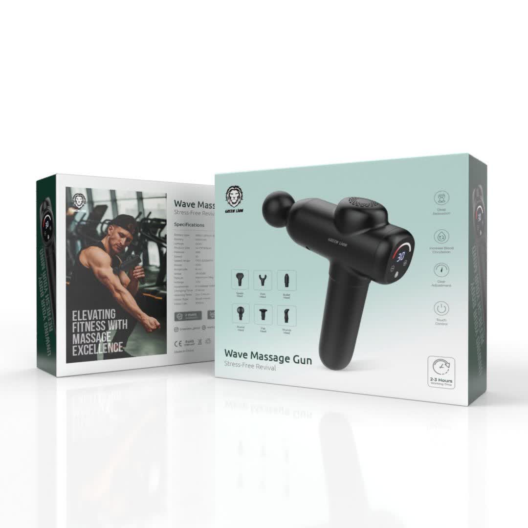 ماساژور تفنگی ویو گرین Green Wave Massage Gun (فروش تک و عمده) - دیلم شاپ